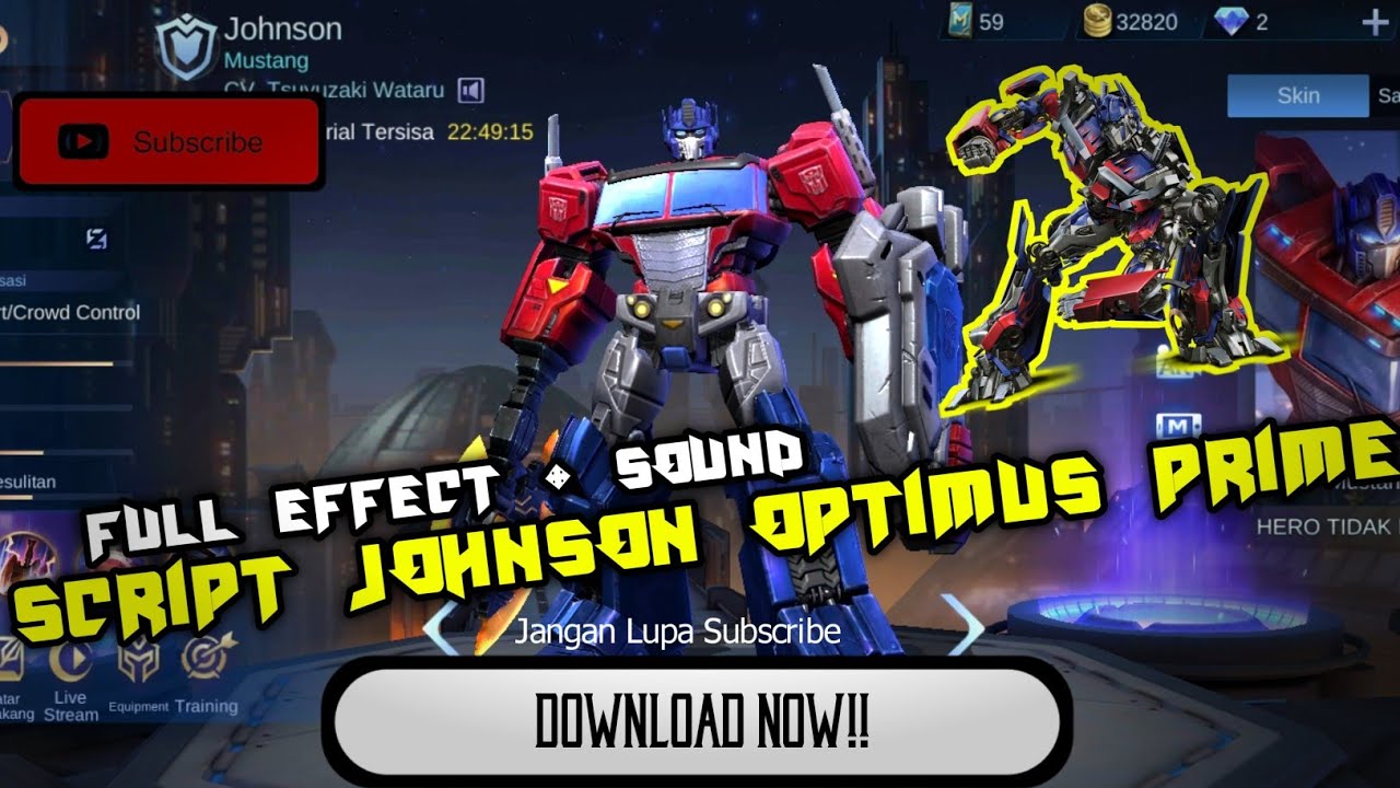 Script Johnson Optimus Prime 2021!!! Keren Banget Coy || Full EFFECT ...