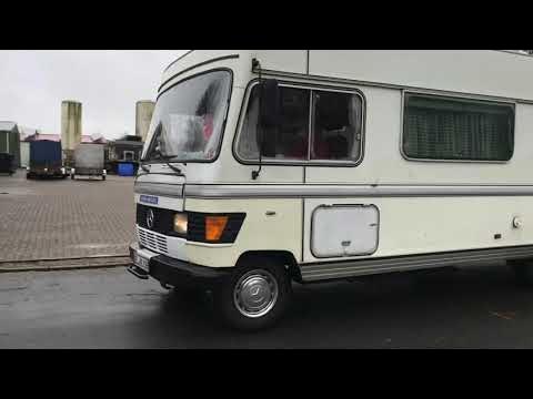 Hymer Mobil Mercedes Benzin 1978 Heute Museum besucht in Friedeburg - YouTube