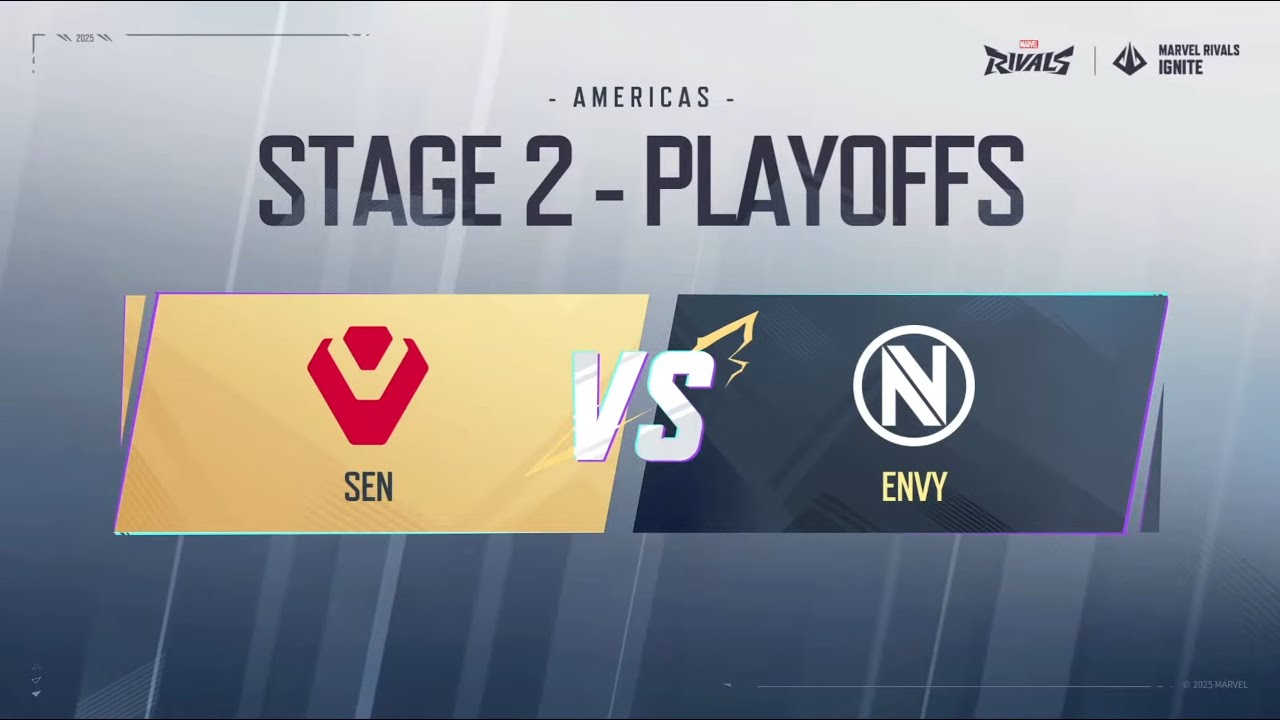 Sentinels vs Envy | Marvel Rivals IGNITE AMER | Stage 2｜Playoffs Day 1 ...