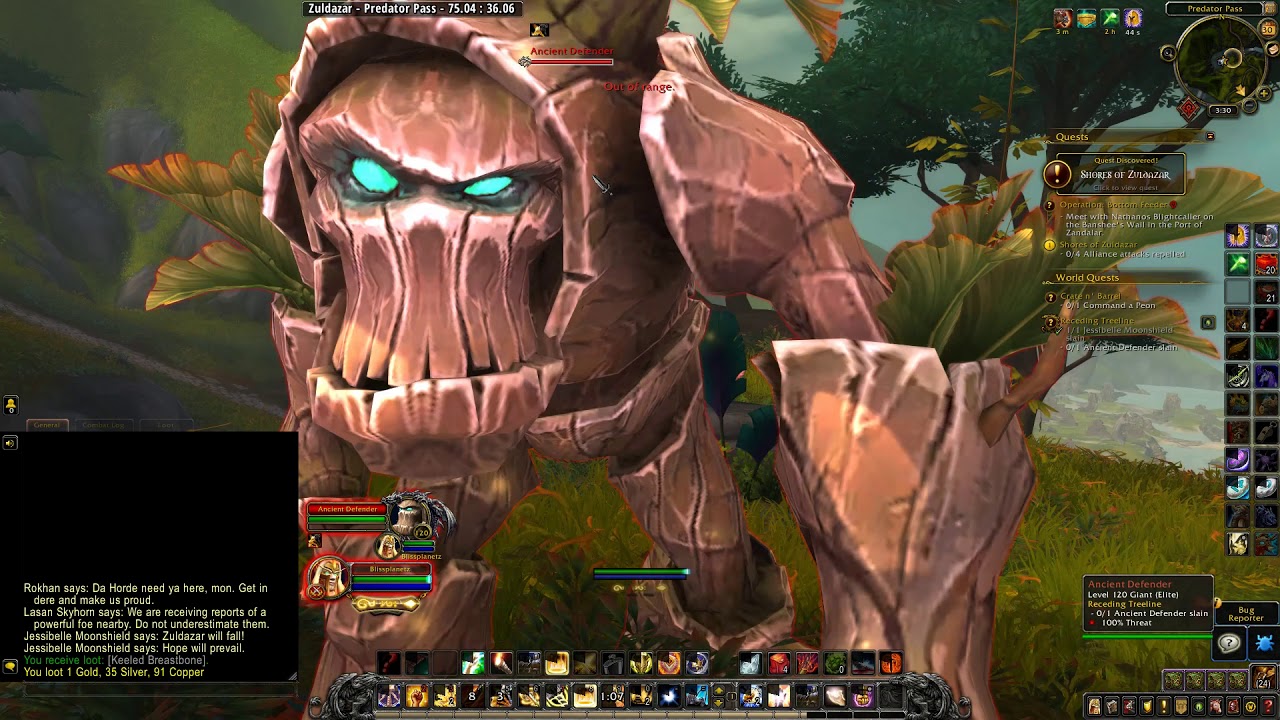 Receding Treeline | Patch 8.1 Incursion (Zuldazar) - YouTube