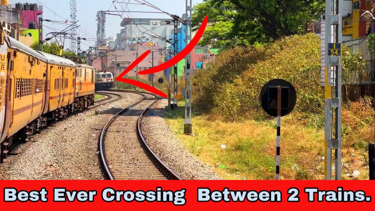 Wodeyar Express Crossing with Malgudi Express. - YouTube