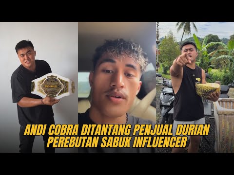 Andi Cobra Ditantang Boxing Penjual Durian Perebutan Sabuk Influencer