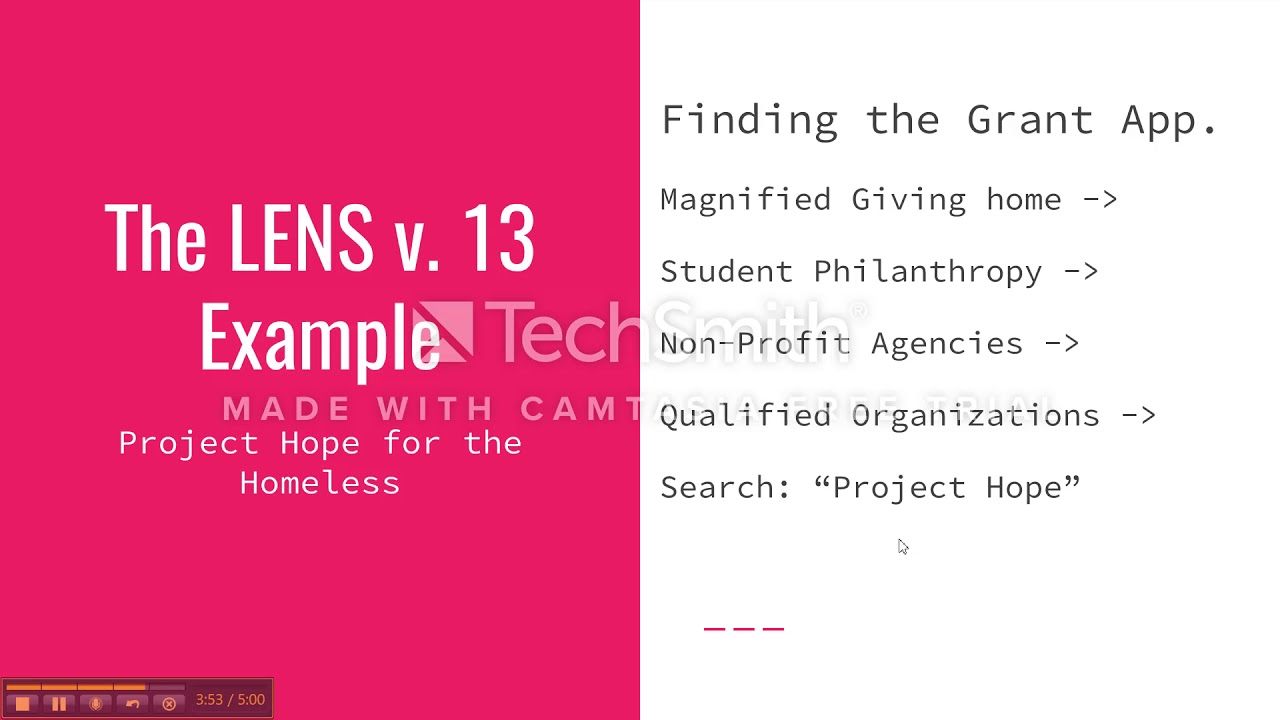 Tutorial for the Magnified Givng tool LENS - YouTube