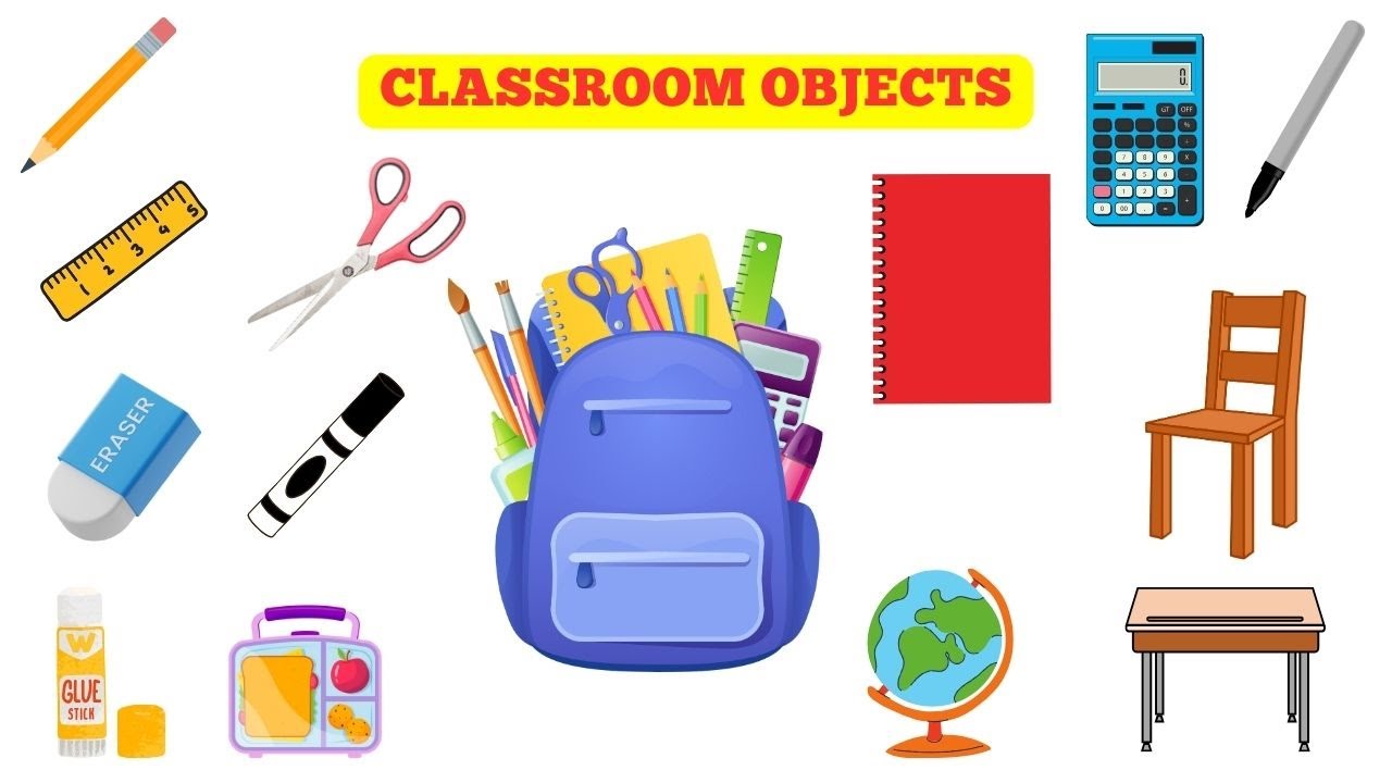 Classroom Objects Vocabulary Words List | Classroom vocabulary ...