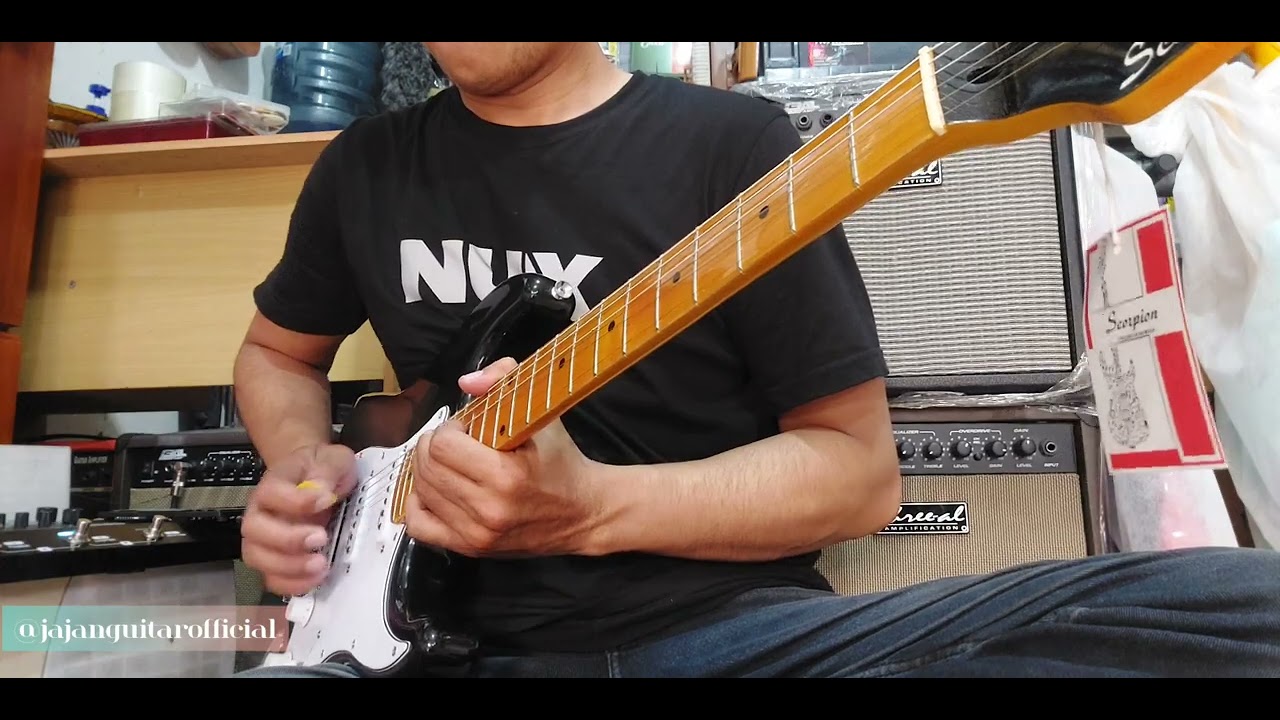 Tes Sound Gitar Elektrik Scorpion Deluxe Series SS 120 BK (Black ...