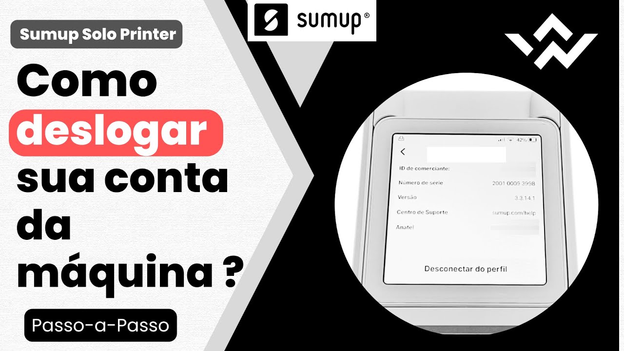 Sumup Solo Printer Deslogar | Como sair da sua conta na maquininha ...