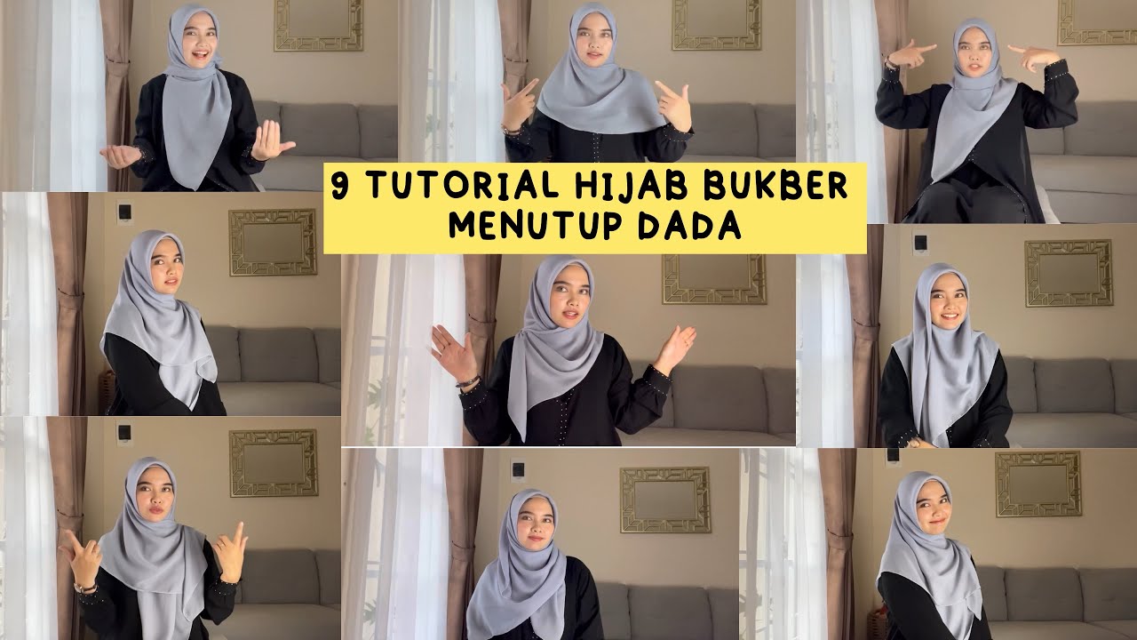 TUTORIAL HIJAB BUKBER MENUTUP DADA | LOOK SIMPLE ELEGAN DAN ANGGUN ...