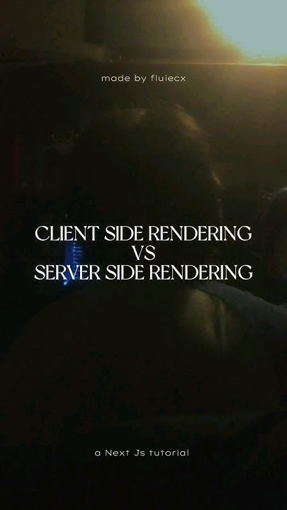 Client Side Rendering vs Server Side Rendering #nextjs #reactjs #seo #seotips #webdev #shorts ...