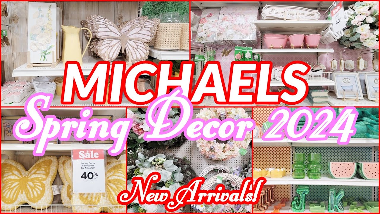MICHAELS NEW SPRING HOME DECOR 2024 SHOP WITH ME - YouTube