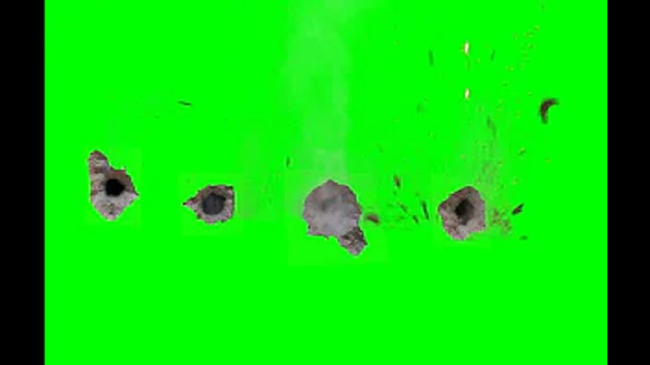 BULLET HIT WALL GREEN SCREEN EFFECT - YouTube
