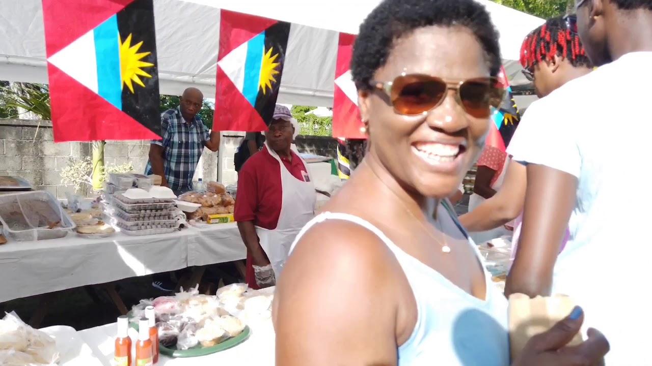 Antigua Barbuda Spring Gardens Moravian Church Annual independence Food ...