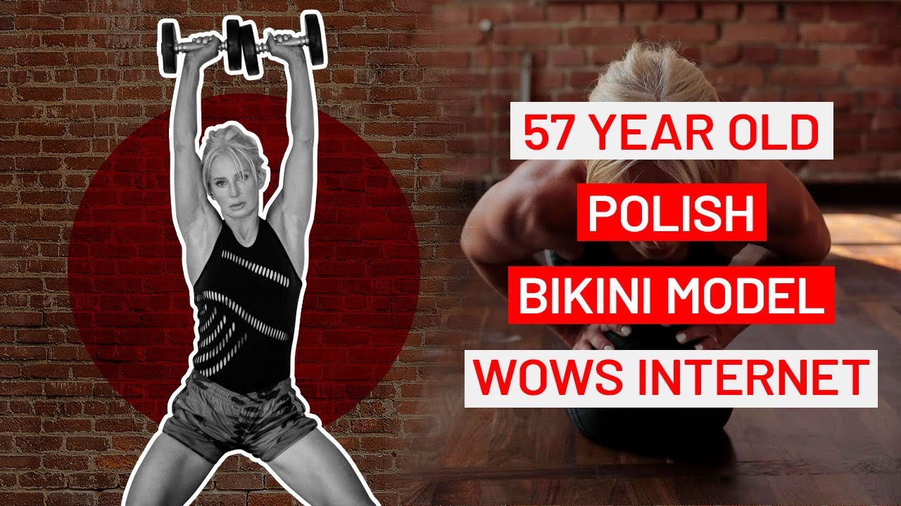 57 year old Polish bikini model WOWs internet - YouTube