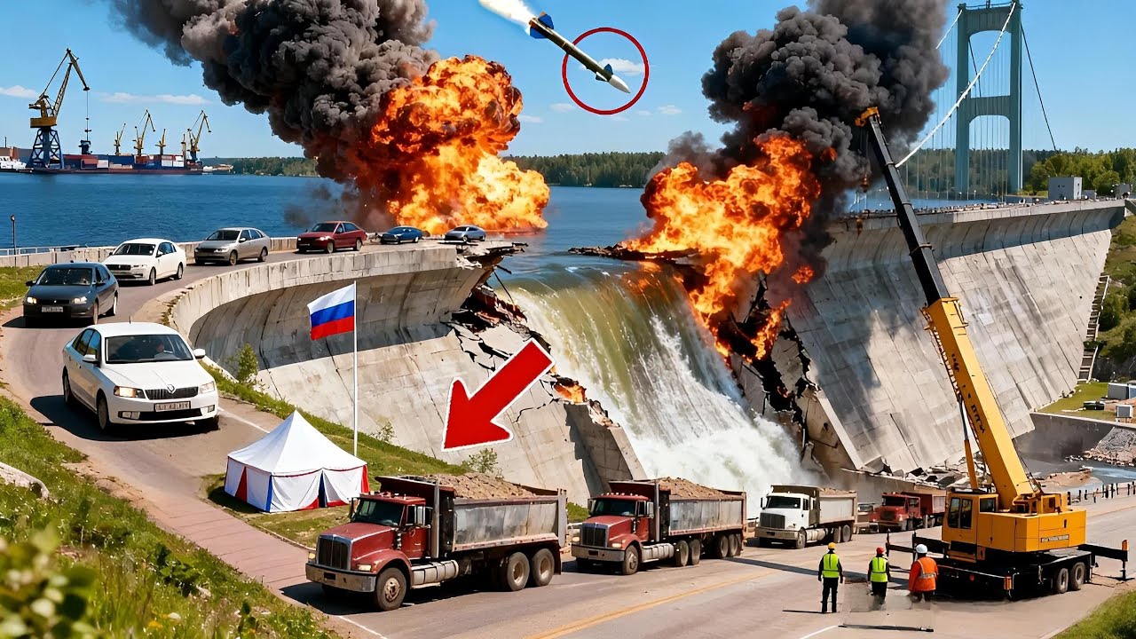 Today Putin and the world were shocked! Ukraine destroyed a Russian dam ...