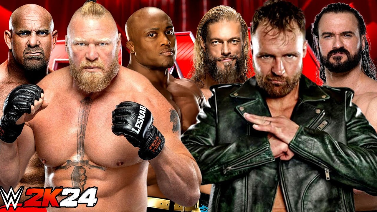 TEAM BROCK LESNER VS TEAM JON MOXLEY | WWE 2K24 - YouTube