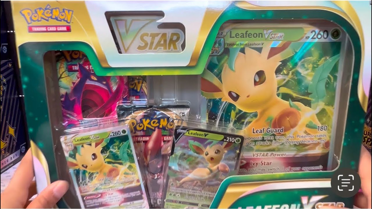 Opening Pokemon Leafeon Vstar Special Collection Box!!!!!!!!!! From ...