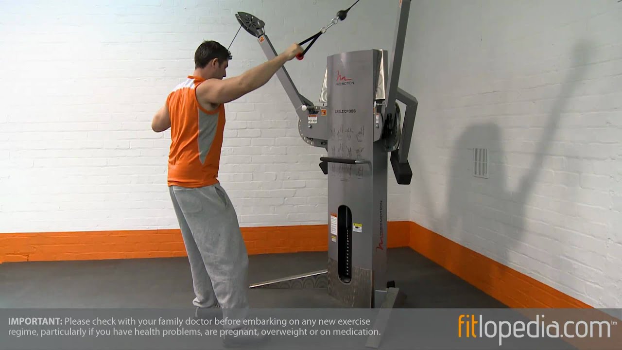 Alternate Cable Cross Row with Isometric Tension (High) - YouTube