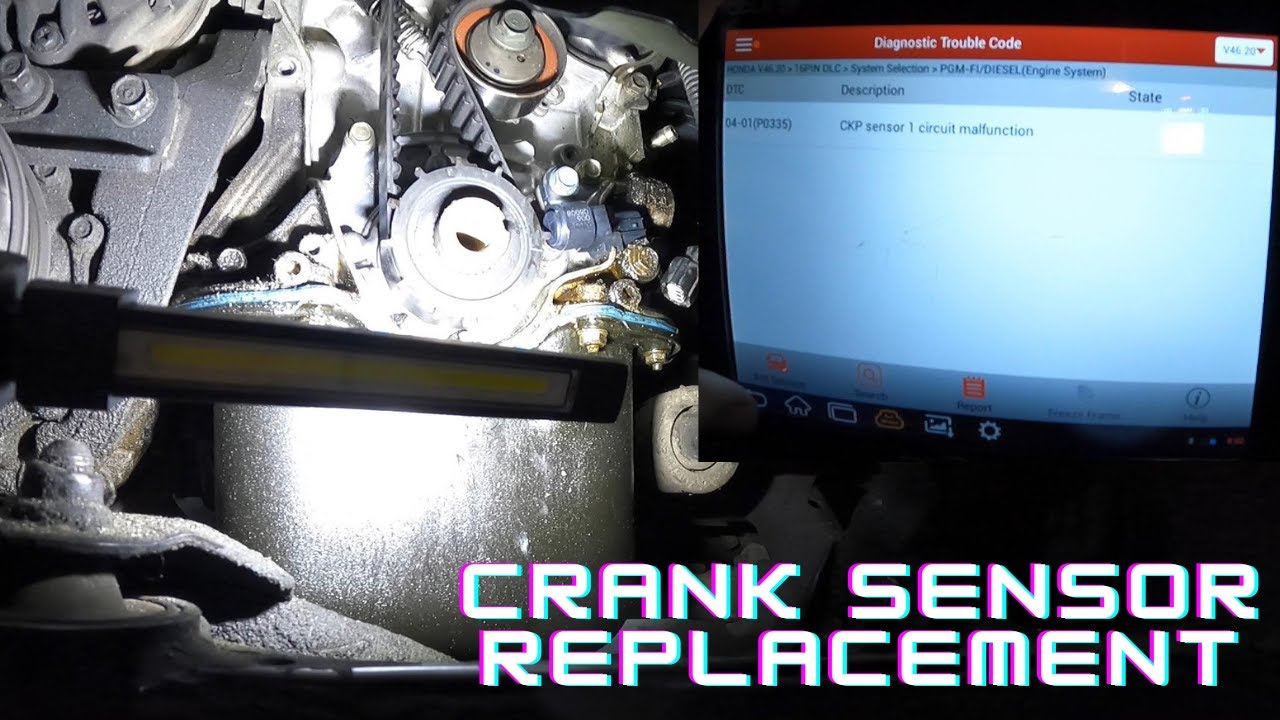 P0335 Diagnosis and Crank Sensor Replacement 2001-2005 Civic DIY How To ...