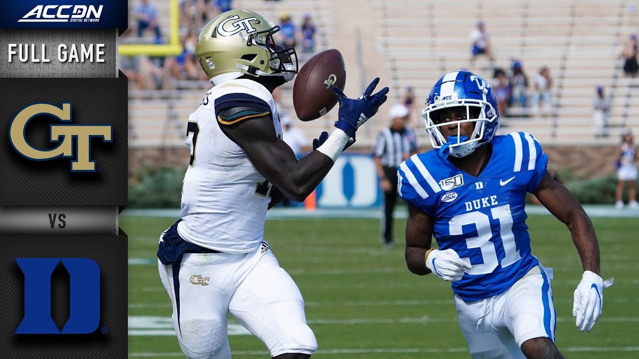 Georgia Tech vs. Duke Full Game | 2019 ACC Football - YouTube