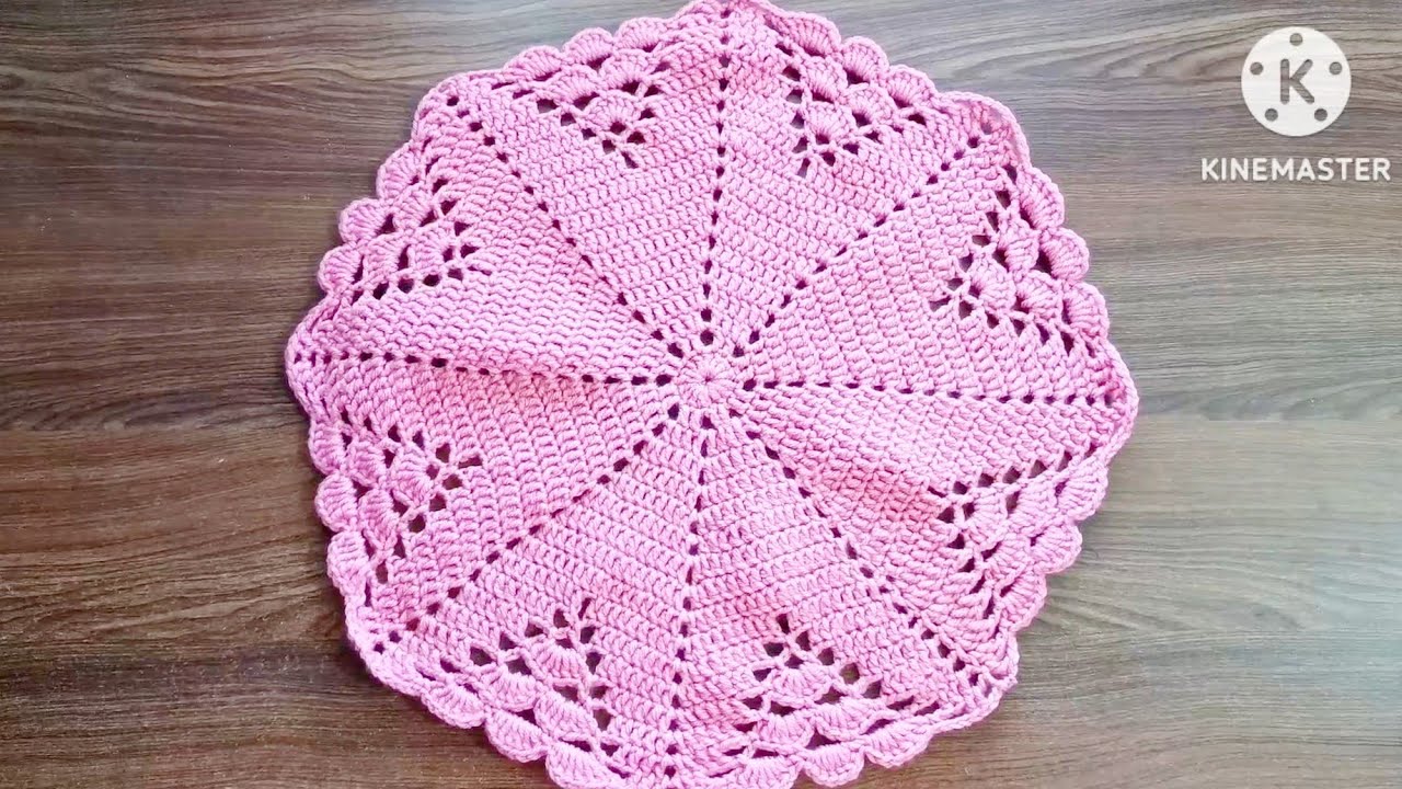 Thalposh design |woolen round design |DIY|woolen Rumal design /table ...