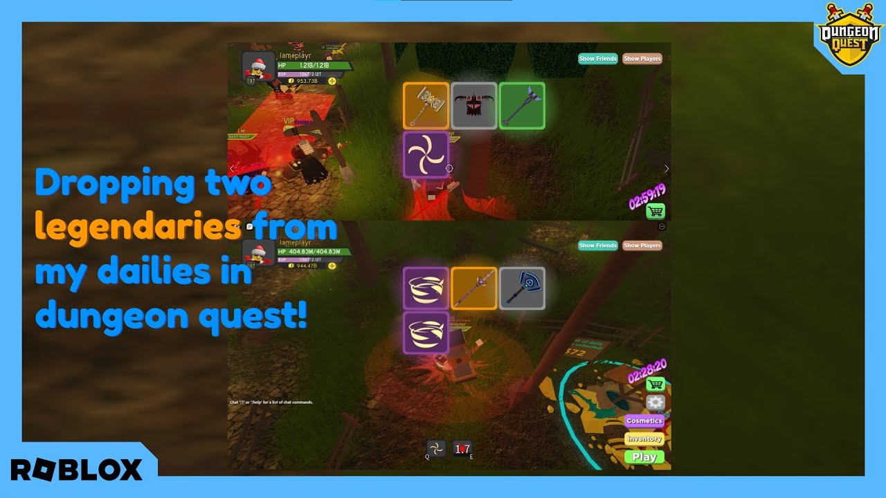 I got a Mjolnir and a Gungnir from my dailies in Dungeon Quest! - YouTube