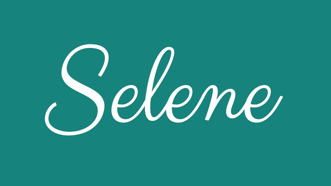 Learn how to Sign the Name Selene Stylishly in Cursive Writing - YouTube