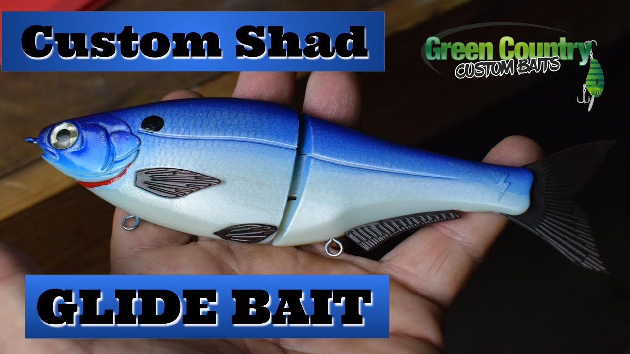 CUSTOM PAINTED GLIDE------SHAD PATTERN--Alternative Lures - YouTube