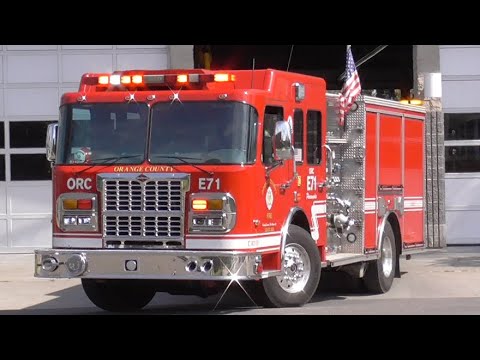 OCFA Engine 71 Responding - YouTube