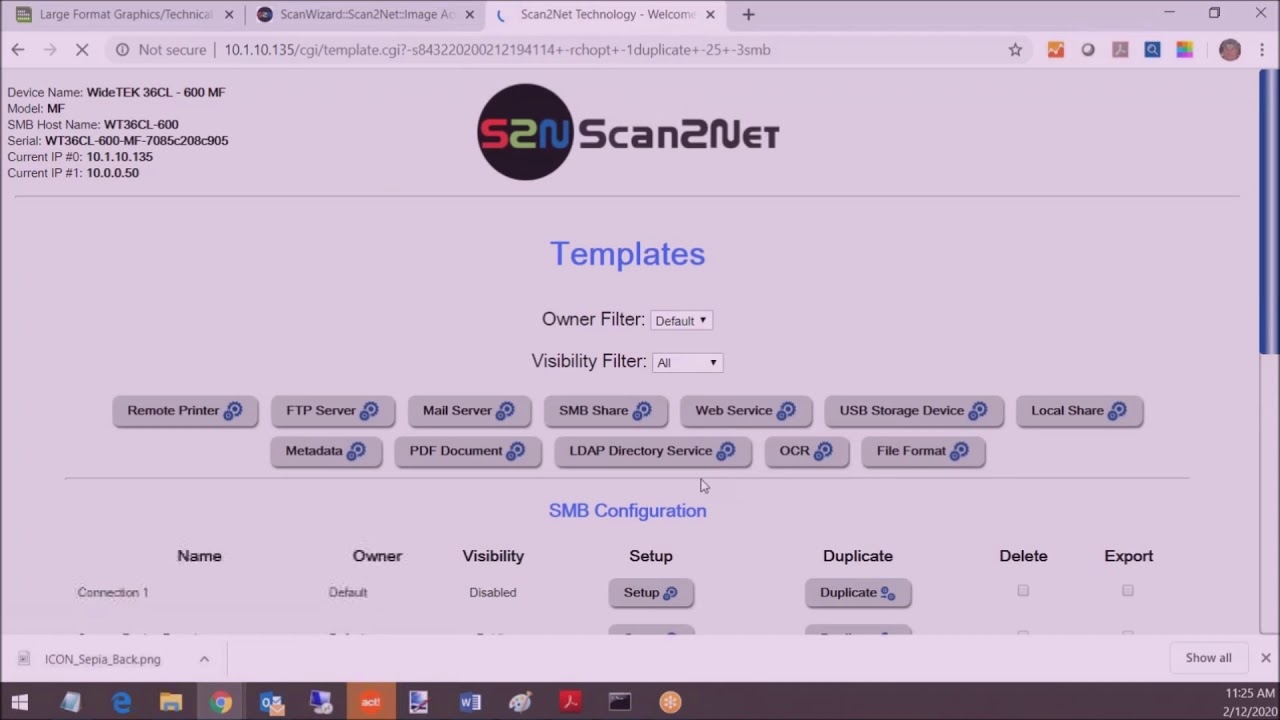 Creating an SMB Template to save to a network share - YouTube