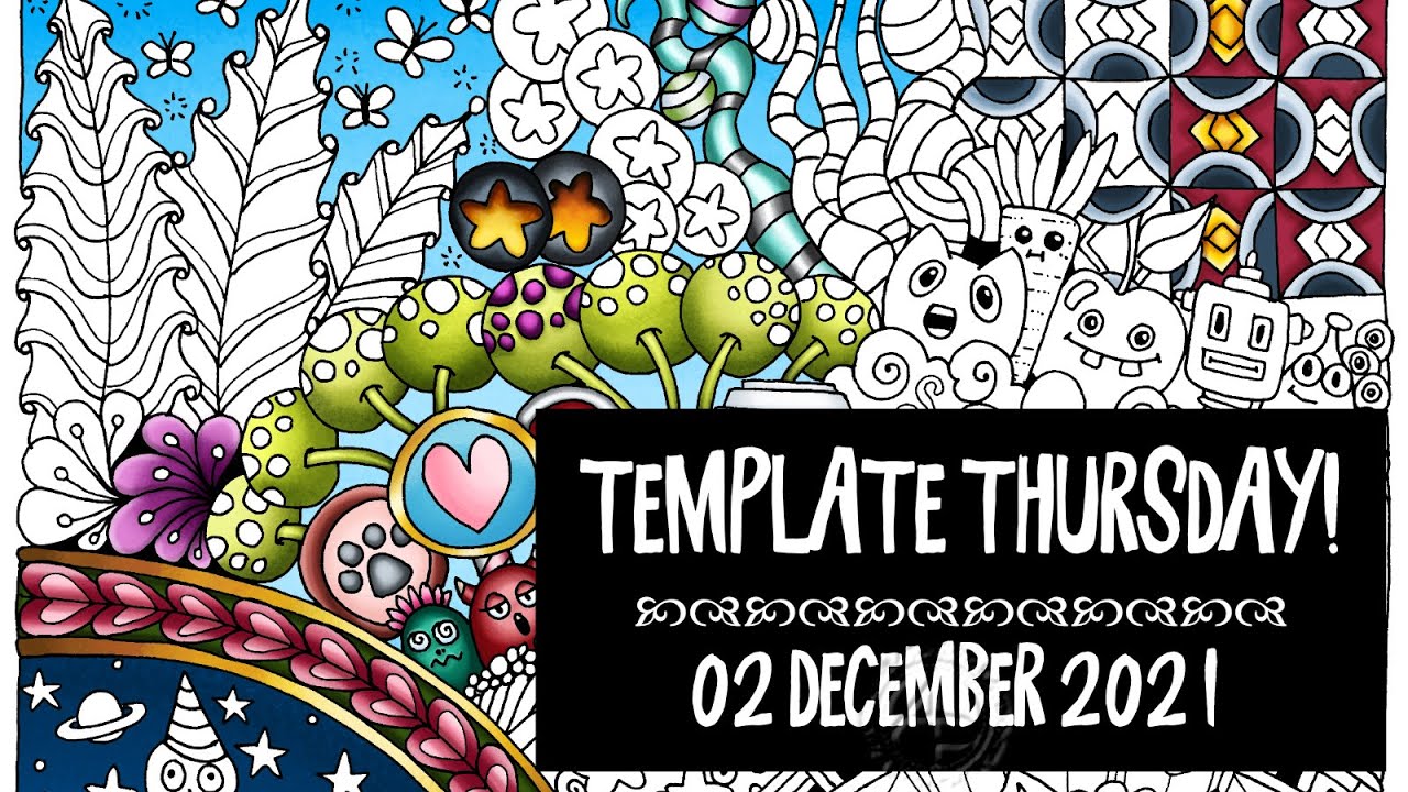 Template Thursday | Coloring Template Drawing | 02 December 2021 - YouTube