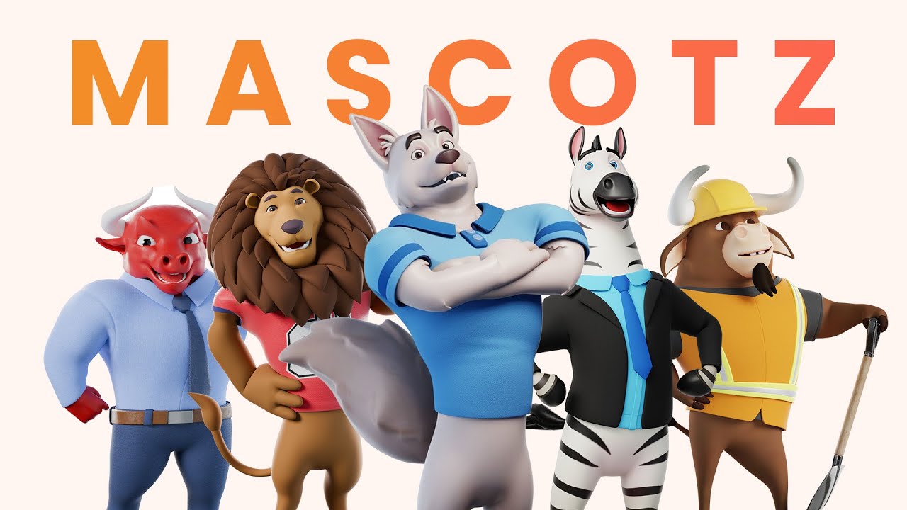 Meet These Awesome 3D Cartoon Mascots in Blender - YouTube