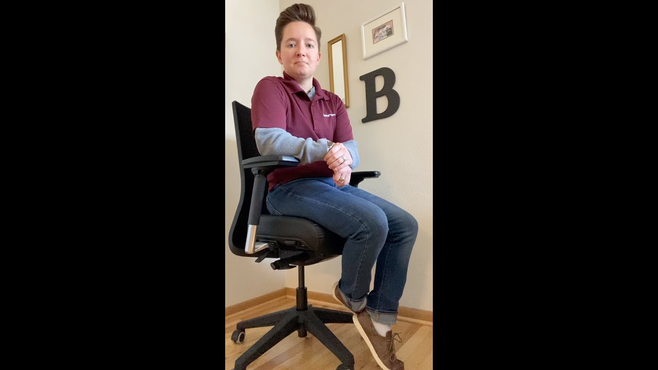 Adjusting a Task Chair: The Basics - YouTube