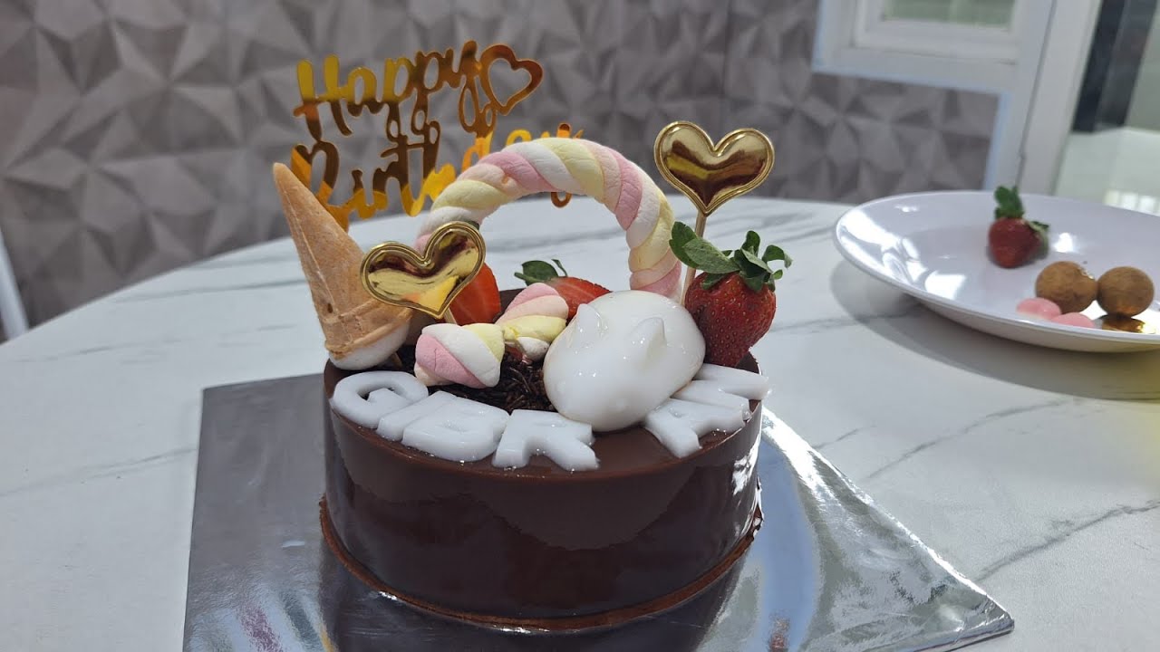 Menghias Puding ulang tahun karakter kelinci lucu 🐰 - YouTube