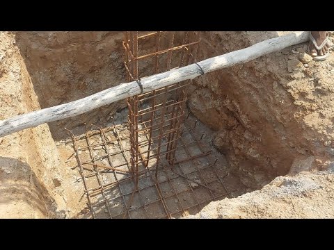 column marking | and column fitting work - YouTube