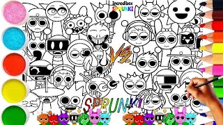 Incredibox Sprunki New Big Coloring Pages How To Color All Original ...