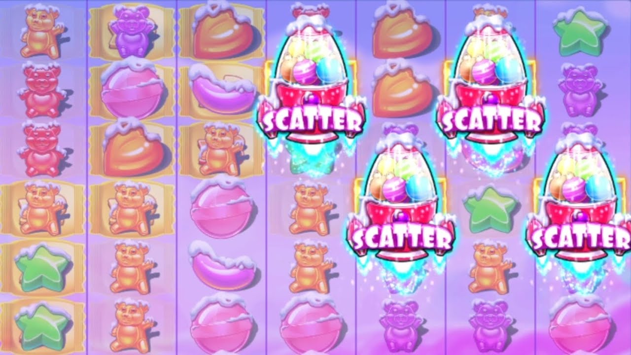 Rare 4 Scatter retrigger on $12,000 high stake bonus buys on Sugar Rush ...