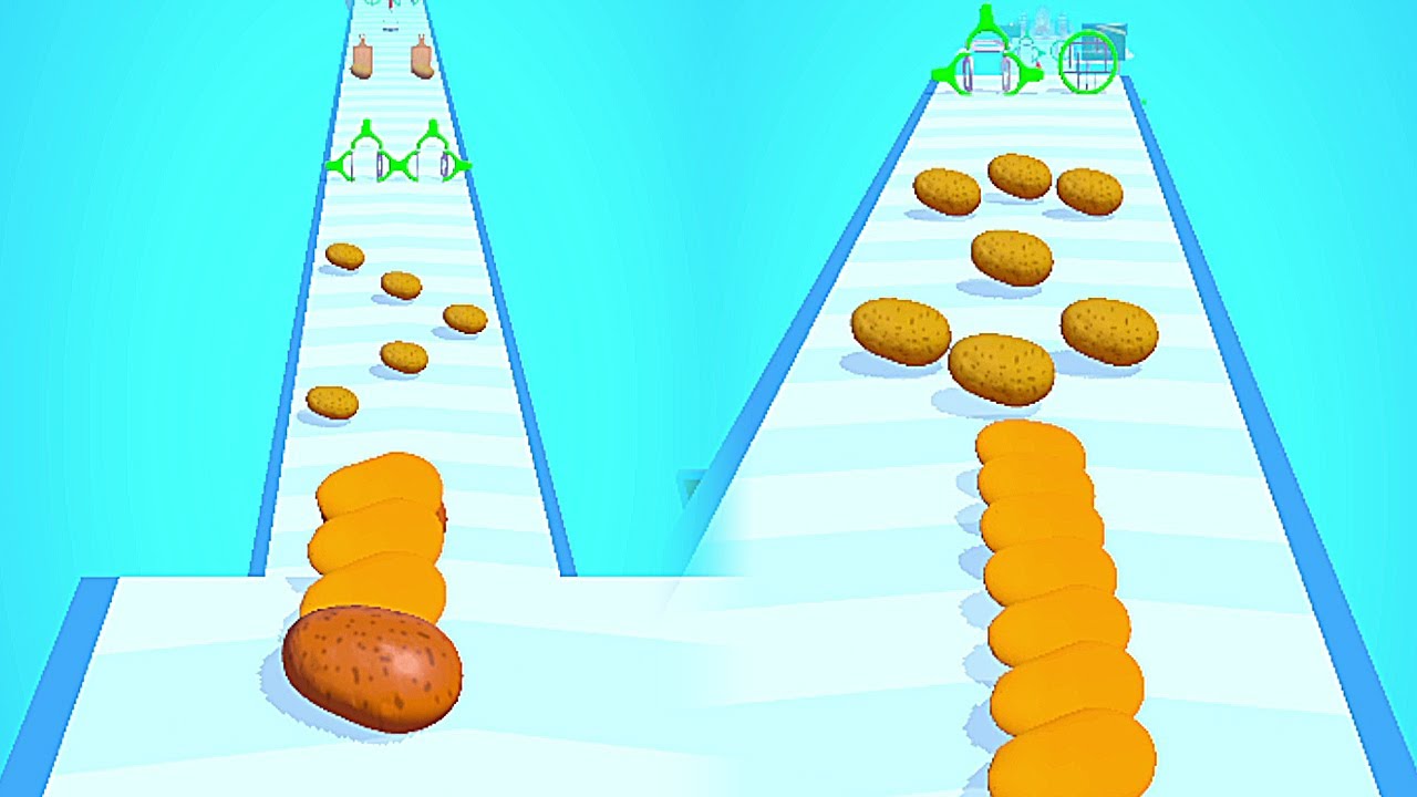 Potato Rush Run All Level Up Very Satisfying Android Mobile ASMR ...