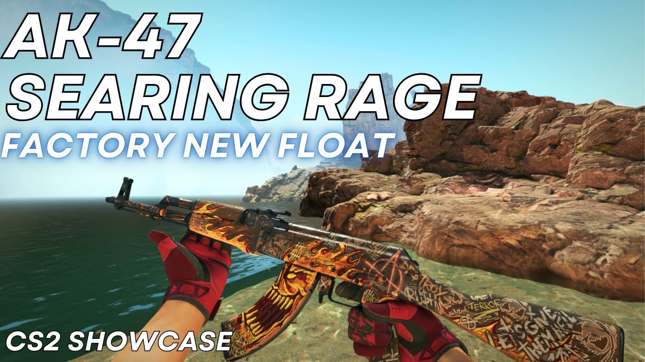 AK-47 Searing Rage | CS2 Skin Showcase #1532 - YouTube