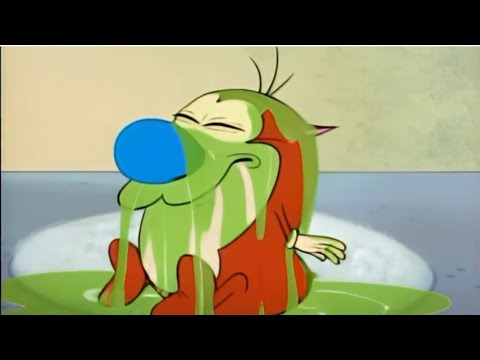 Ren & Stimpy but it's ruined by AI