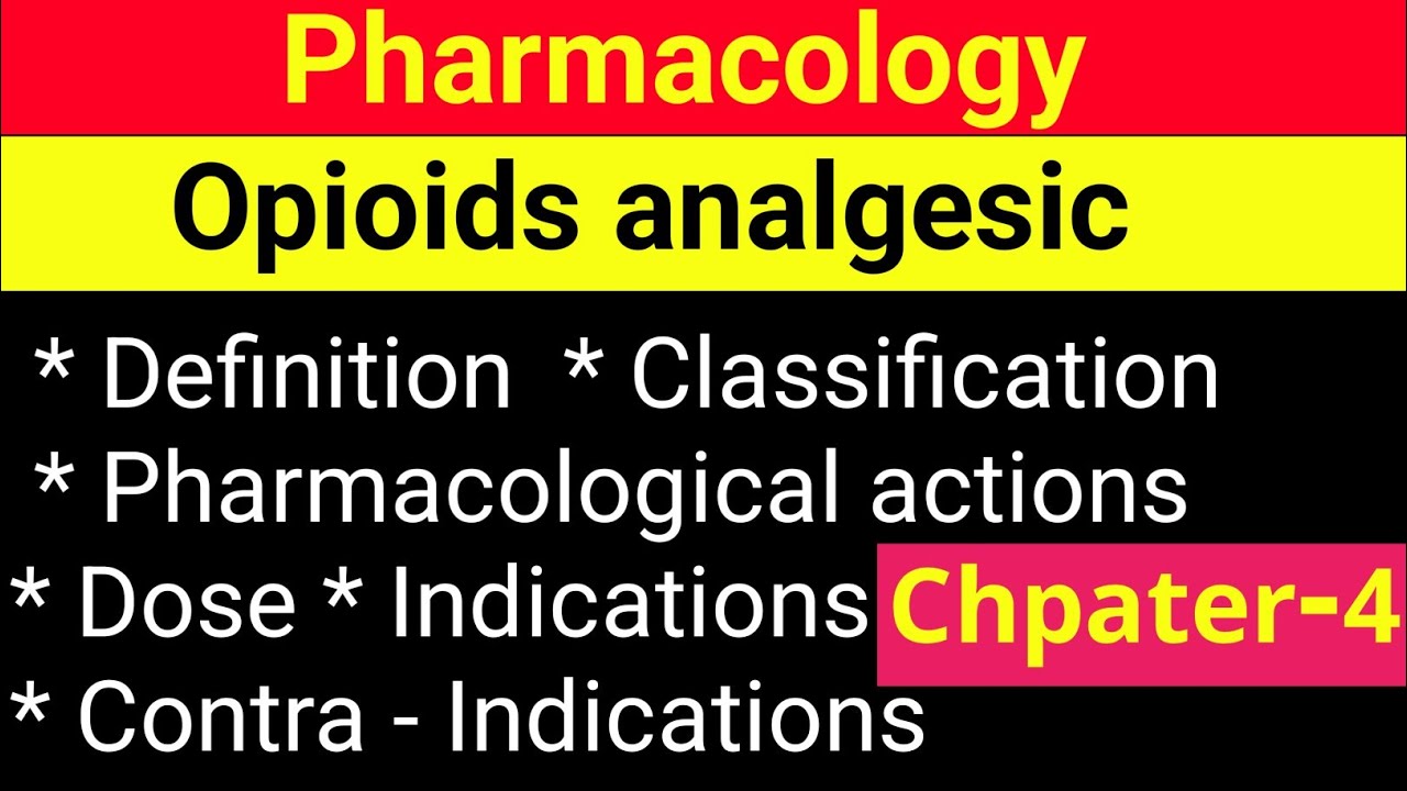 Opioid Analgesics Morphine Pharmacology by Dr pharmacy #pharmacology # ...
