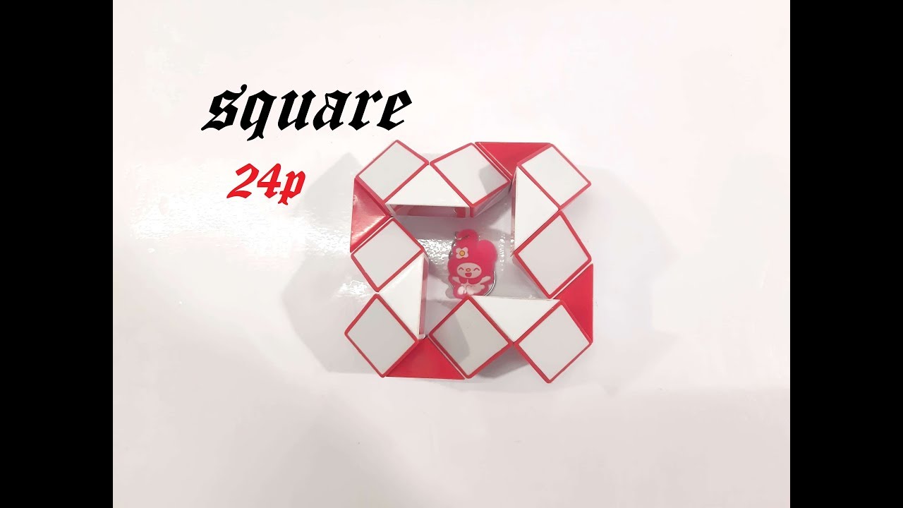 SLOW TUTORIAL - Magic Ruler Puzzle or Snake Cube 24 - Square - YouTube
