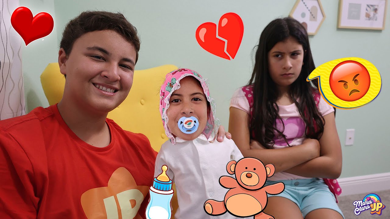 Maria Clara e JP ganham uma nova irmã bebê - YouTube