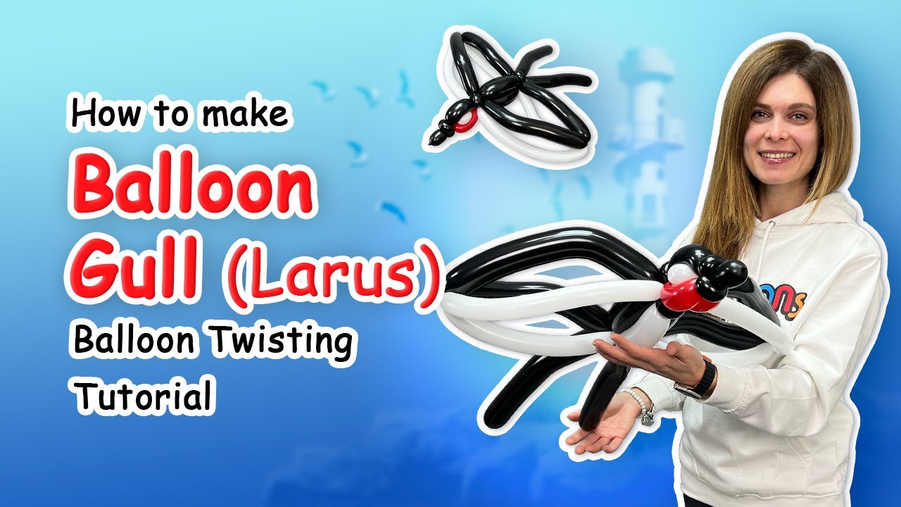 How to make Balloon Gull (Larus) | Balloon Twisting Tutorial - YouTube