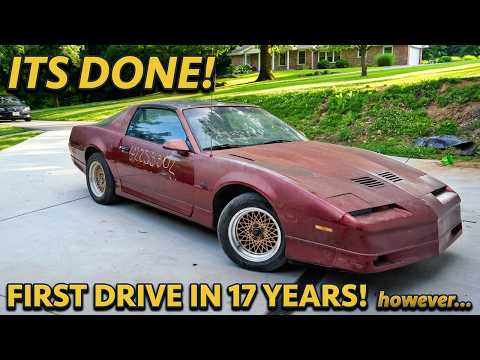 REVIVING & DRIVING 1989 Trans Am GTA! Its DONE! First Drive in 17 Years Annnndddddd its broken