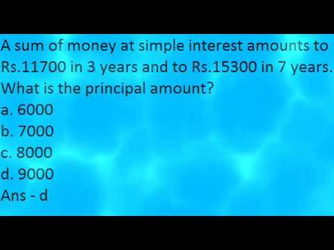 Calculate the Principal Amount - YouTube
