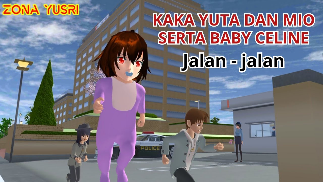 KAKA YUTA DAN MIO SERTA BABY CELINE JALAN JALAN BARENG ☺|| SAKURA ...