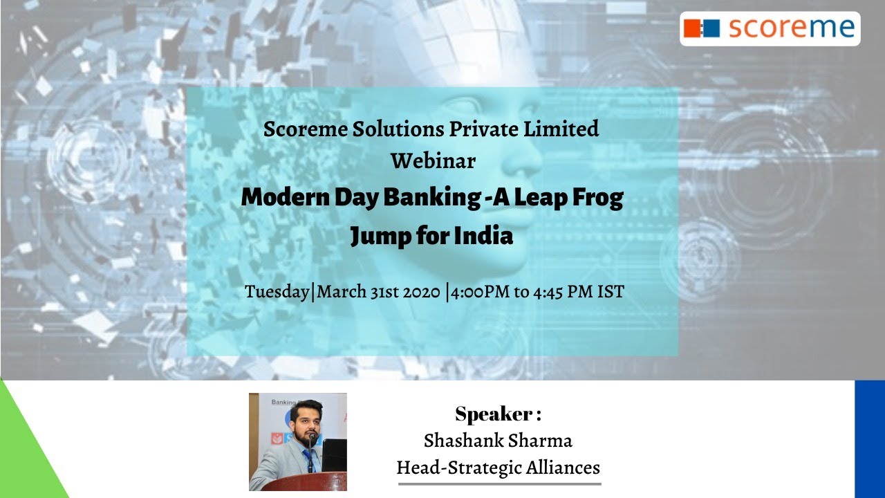 Modern Day Banking -A Leap Frog Jump for India - YouTube