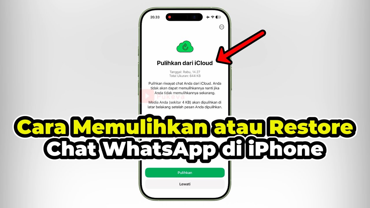 Cara Memulihkan atau Restore Chat WhatsApp di iPhone (Pesan, Foto ...