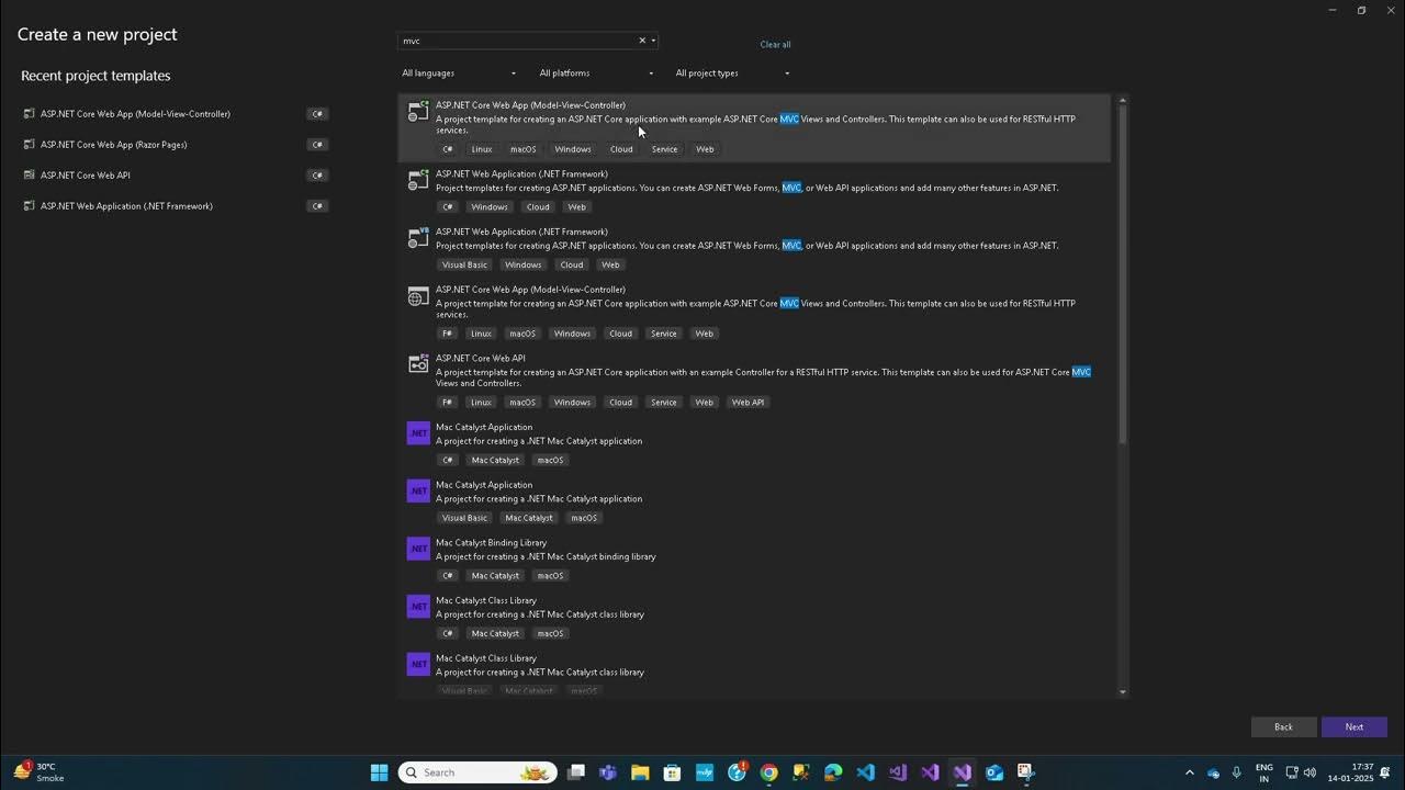 How to Create a .NET MVC Core Project | Easy Step-by-Step Tutorial - YouTube