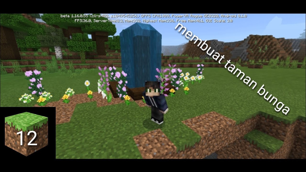 Membuat taman bunga - Minecraft - YouTube