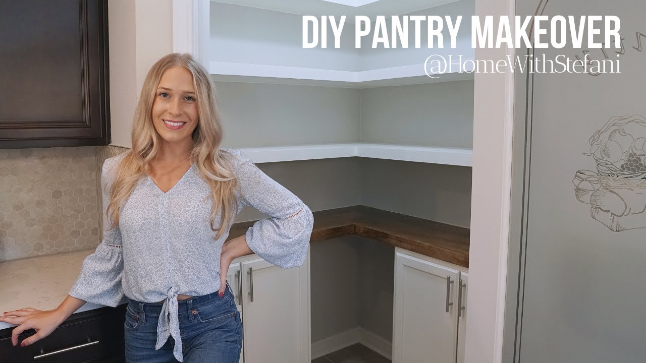 DIY Pantry Makeover | Home With Stefani - YouTube